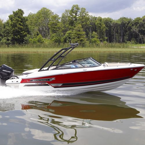 Runabout fueraborda - 215SS - Monterey Boats - con doble consola / bow ...