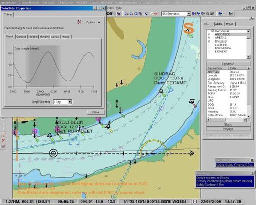 Carta náutica electrónica conforme ECDIS - NAVMASTER ECS - PC Maritime