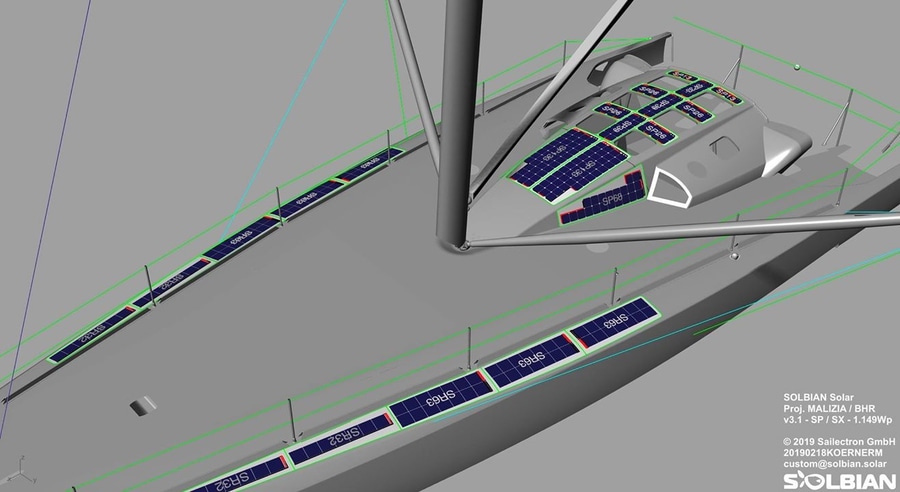 La instalación solar a bordo del IMOCA 60 "MALIZIA" - Viale M. Gandhi ...